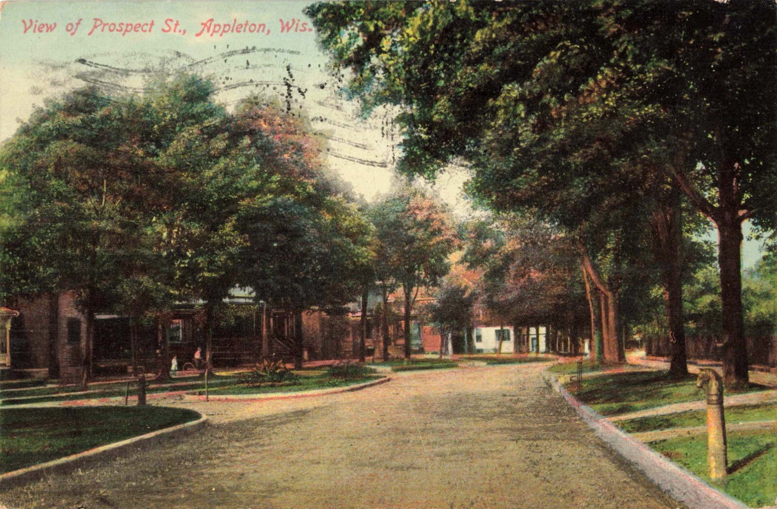 View of Prospect Street Appleton Wisconsin WI 1910 Postcard | eBay