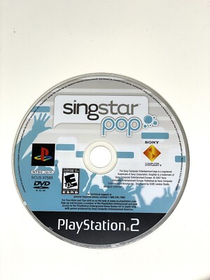 Singstar Pop PS2 Playstation 2 Video Game Disc Only Clean Tested Free ...