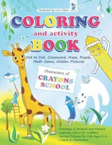 Artie Book Inna Coloring and Activity Fun Book Characters of Crayons ...