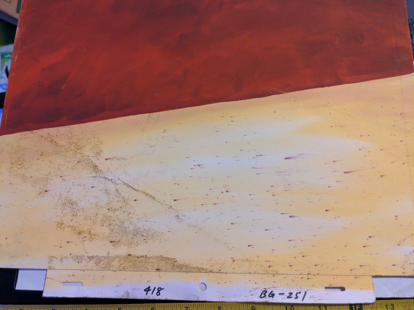 Animation cel BACKGROUND production art cels anime hanna used cels tv ...