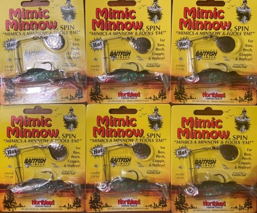 (6) Northland Fishing Tackle - Mimic Minnow® Spin - Silver Shiver | eBay