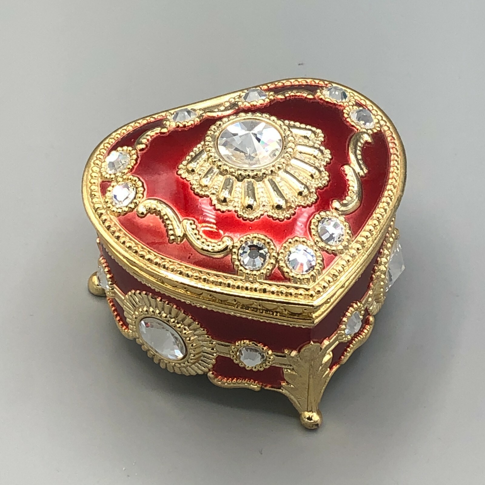 Fancy Red Heart Music Box by Splendid, plays All I Ask of You | eBay