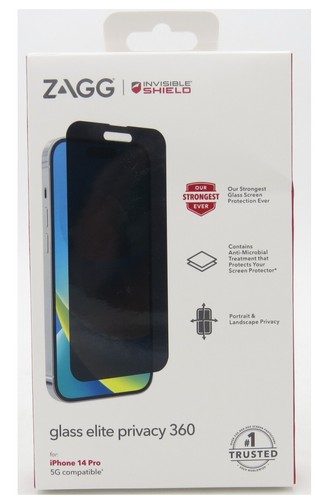 ZAGG Invisible Shield glass elite privacy 360 Screen Protector iPhone ...