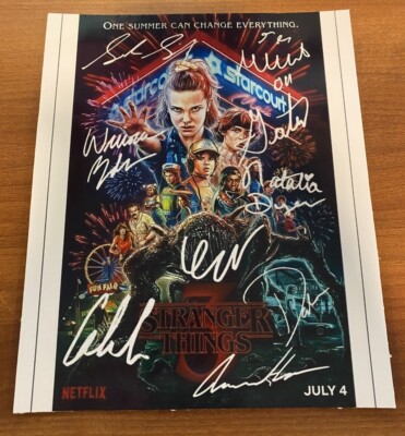 STRANGER THINGS 3 - CAST Autographed Signed 8x10 Reprint Photo !! | eBay