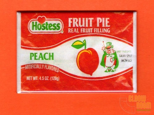 Hostess Peach Fruit Pie wrapper art 2x3" fridge/locker magnet The ...