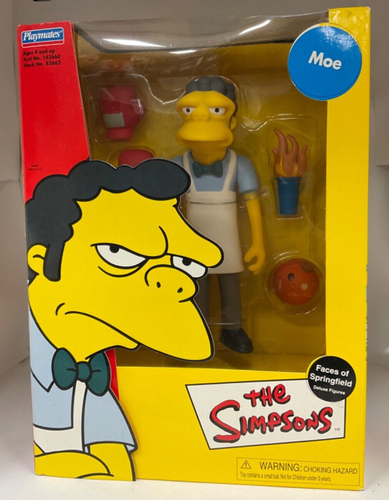 The Simpsons Faces Of Springfield Deluxe Figures ~ Moe ~New In Box ...