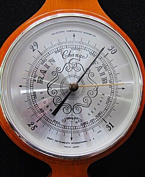 Vintage Swift Banjo Style Weather Station Thermometer, Barometer ...