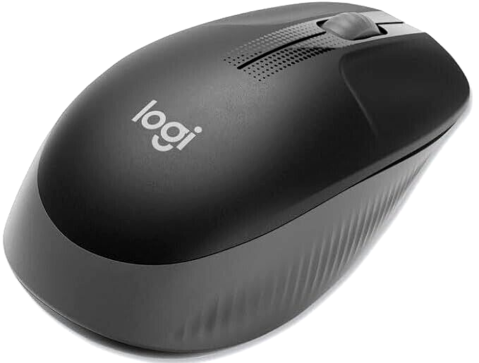 OEM Logitech Wireless Mouse M190 - Full Size Ambidextrous Curve Designs ...