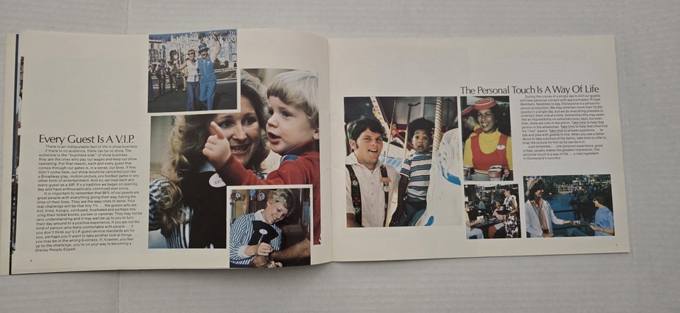 Vintage Disneyland Cast Member Training Booklet, Employee Orientation ...