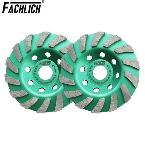 2pcs 4.5" Diamond Turbo Sintered Grinding Wheel Grinding Discs Concrete ...