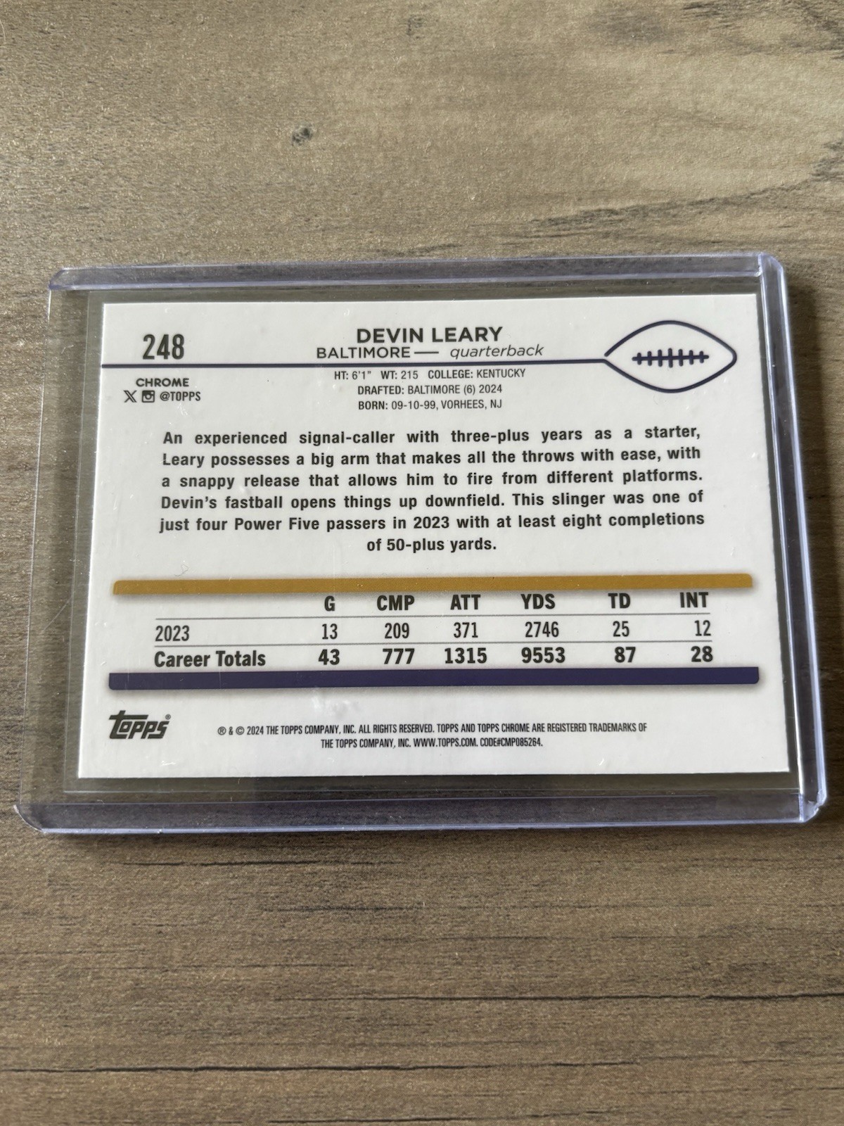 2024 Topps Chrome - Rookies Devin Leary #248 X-Fractor (RC) for sale ...