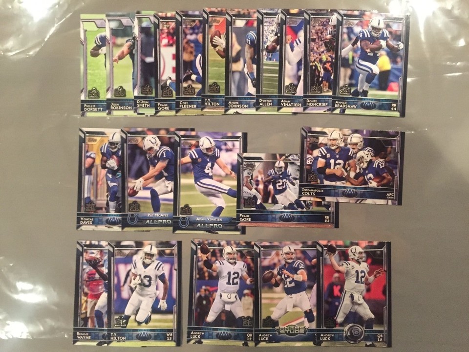 2015 Limited Release Super Bowl 50 Logo Topps Football Card Team Set ...