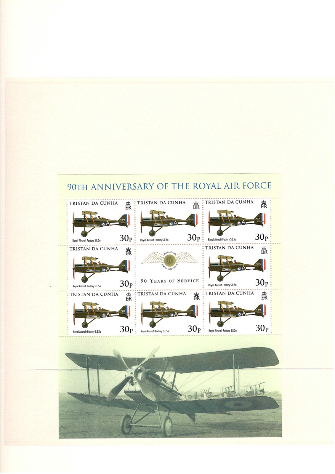 Westminster Collection Stamps, 90th Anniversary RAF Stamp Sheetlets ...