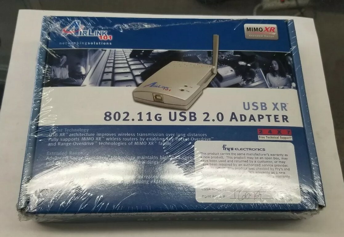 AirLink 101 AWLL5025 324Mbps 802.11g USB XR Wireless LAN USB 2.0 ...