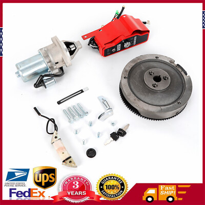ELECTRIC START KIT STARTER MOTOR INGNITION FLYWHEEL SWITCH FIT HONDA ...