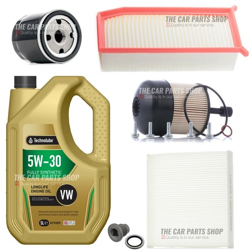 FITS DACIA SANDERO MK2 1.5 DCI COMPLETE SERVICE KIT WITH 5L TECHNOLUBE ...