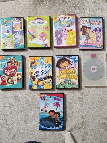 Various Childrens TV show DVDs Care Bears, Dora, Minnie Mouse, Shimmer ...