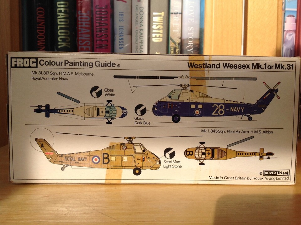 Frog 1:72 Westland Wessex Mk.1 or Mk.31 Vintage Model Airplane Kit F247 ...