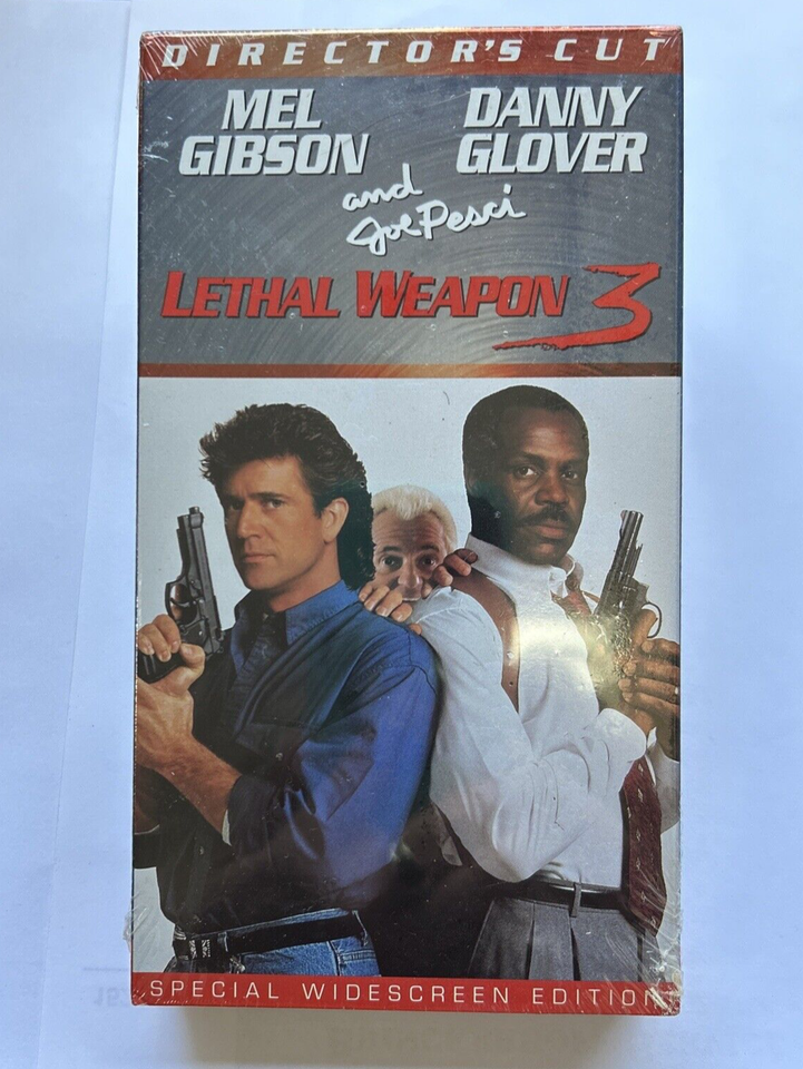 Lethal Weapon 3 VHS, 1998, Directors Cut Widescreen Gibson Glover ...