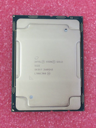 Intel Xeon Quad Core Gold 5122 3.60GHz 16.5MB L3 LGA3647 Processor CPU ...