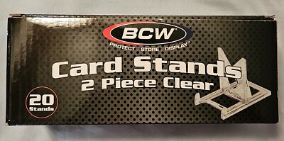 20 Count Box - BCW 2 Piece Adjustable Display Stands Cards, Coin, and ...
