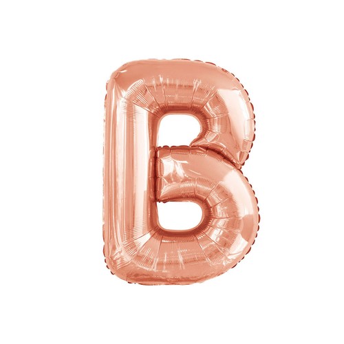 Rose Gold B Alphabet Foil Balloon 86cm Birthday Party Decor Supplies ...