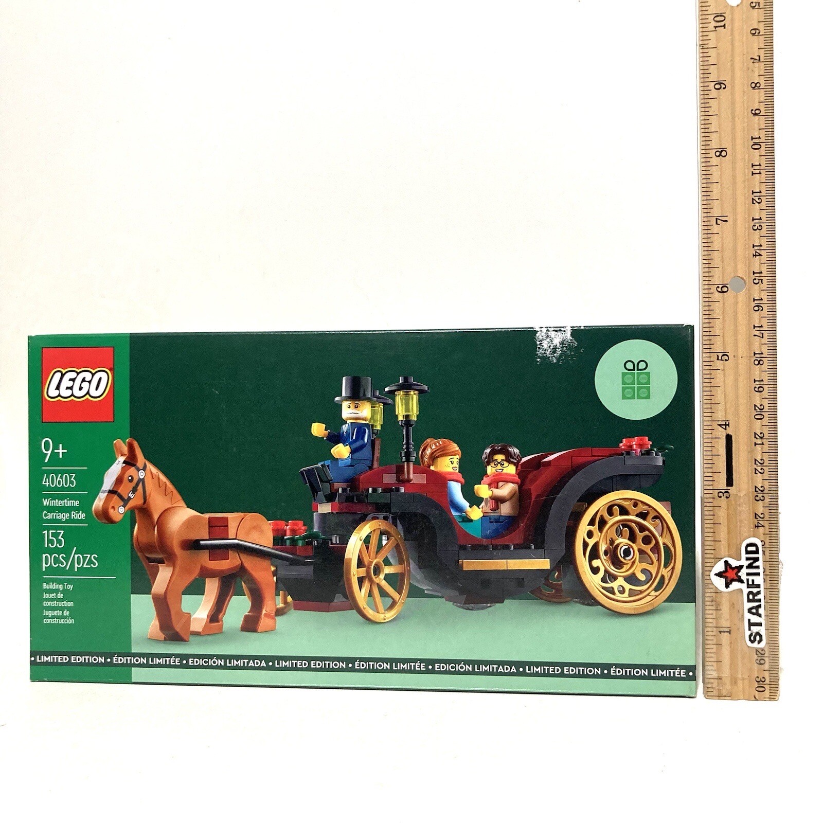 Lego 40603 Wintertime Carriage Ride Building Toy Horse Limited Edition ...