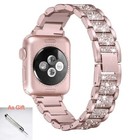 Jewelry Chain Strap for Apple Watch Band Loop Diamond iWatch Series 8 7 ...