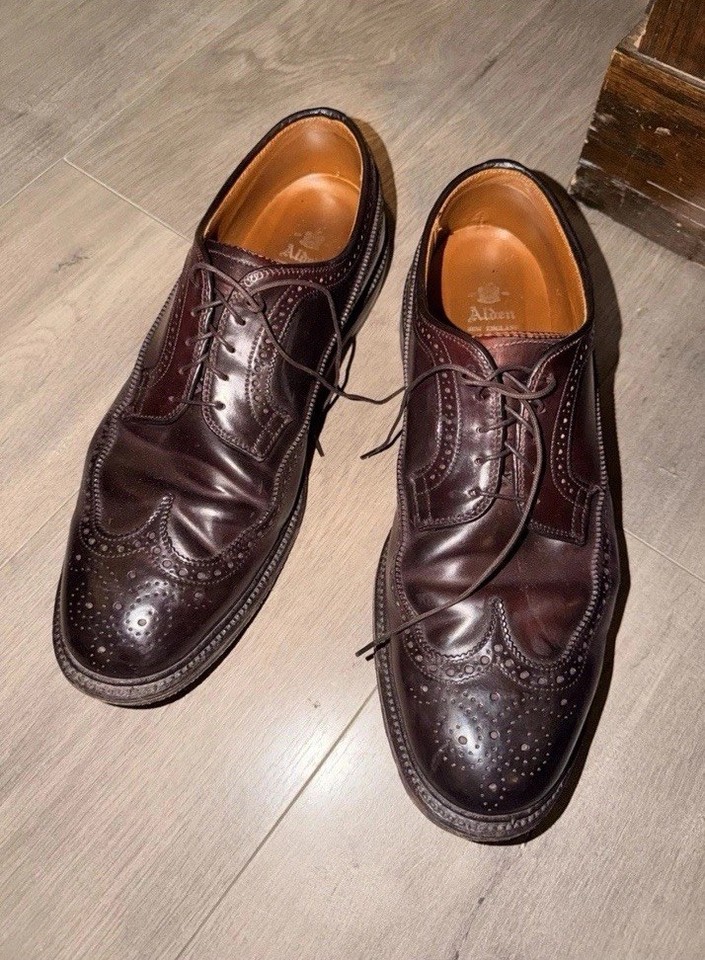 Alden 975 Shell Cordovan Leather Men's sz 11.5 B/D Long Wing Blucher ...