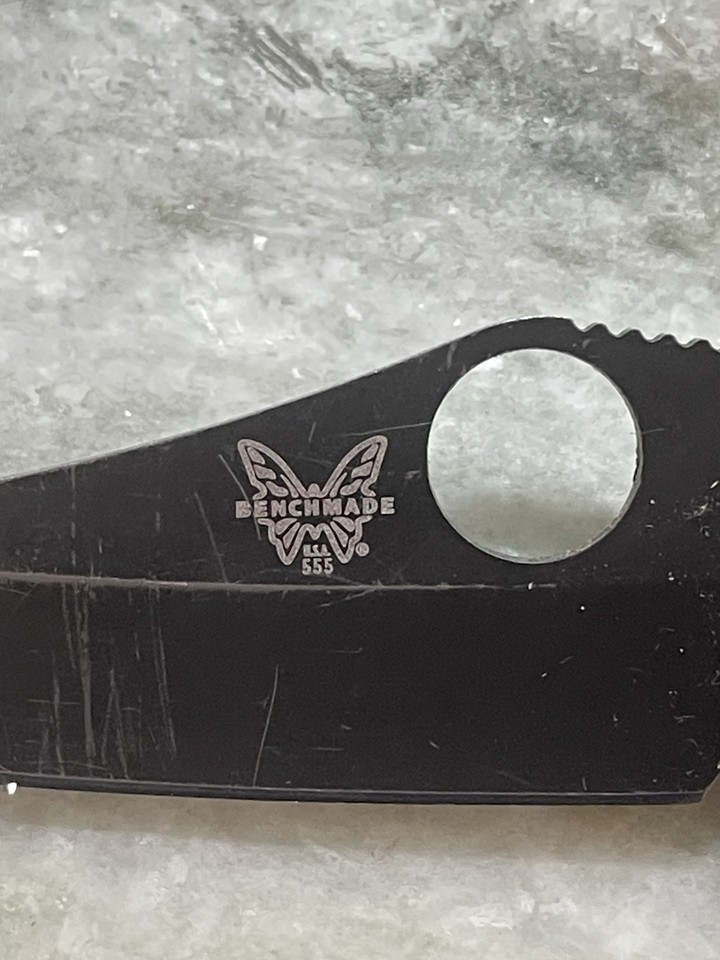 Benchmade 555 154cm Mel Pardue Griptilian Olive Serrated Folding Knife ...