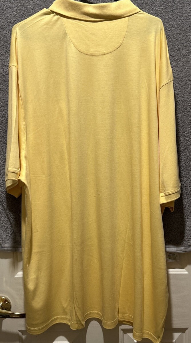 NEW ROUNDTREE & YORKE Mens 4XT Tall Sun Yellow28 Shirt Solid NEW ROUNDTREE & YORKE Mens 4XT Tall Sun Yellow28 Shirt Solid