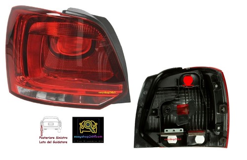FARO FANALE FANALINO POSTERIORE SX PER VW POLO 6R 2009 2013 STOP GRUPPO ...