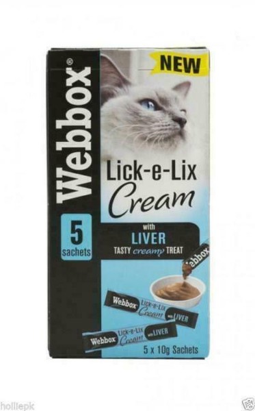 Webbox Lick-e-Lix Liver Cat Treats 10g - 5 Sachets for sale online | eBay