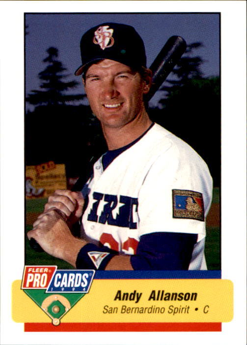 1994 San Bernardino Spirit Fleer/ProCards #2761 Andy Allanson Richmond ...