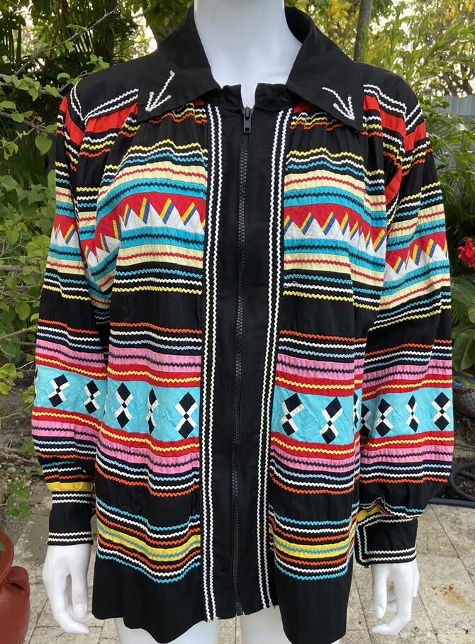 Vintage handmade seminole indian native american jacket mid century ...