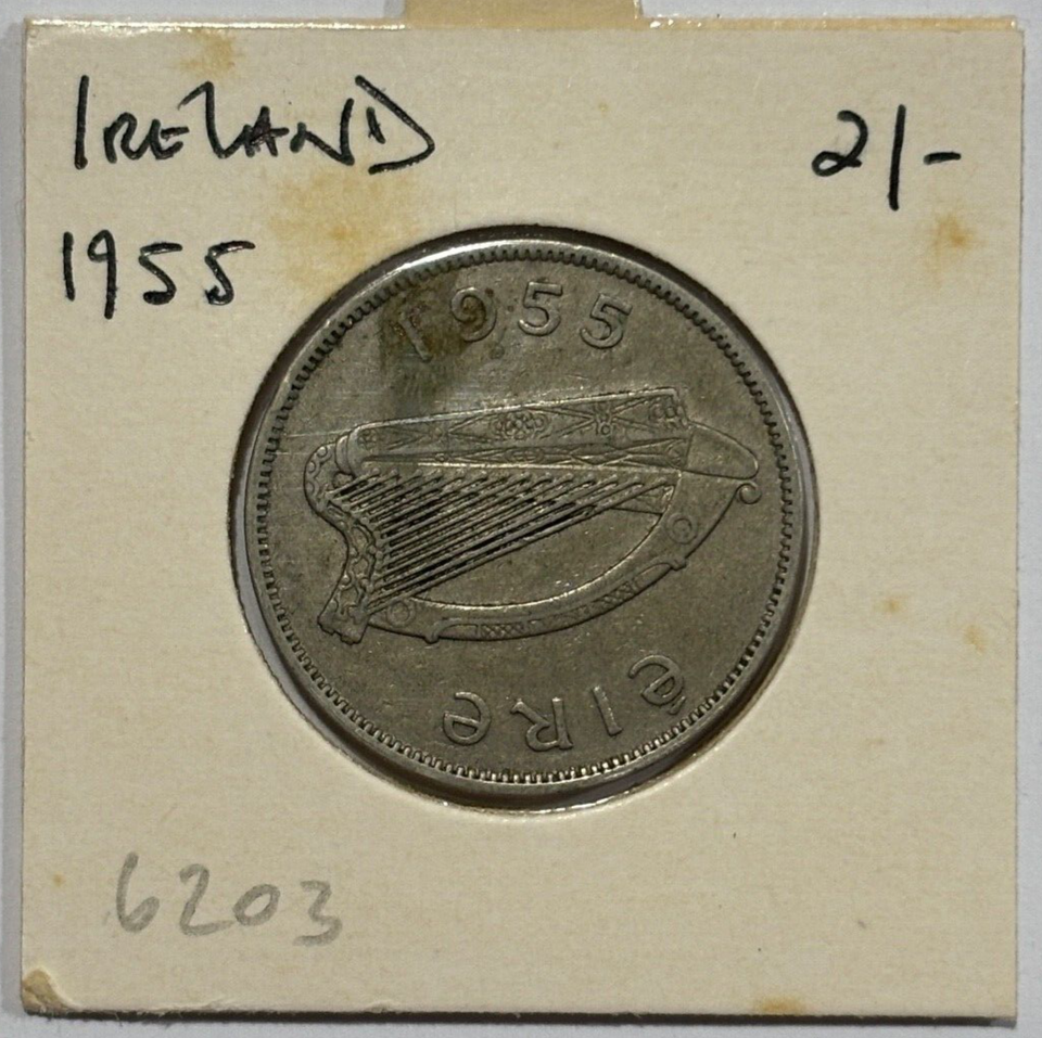 1955 Ireland 2 Shillings / 1 Florin Salmon Coin | eBay