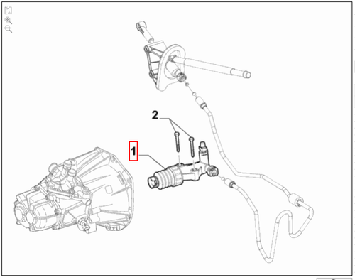 Genuine Brand New Fiat 500 1.2 & 1.4 2015> Clutch Slave Cylinder ...