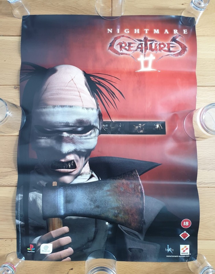 Nightmare Creatures PS1 Official Promotional Poster Ultra Rare | eBay
