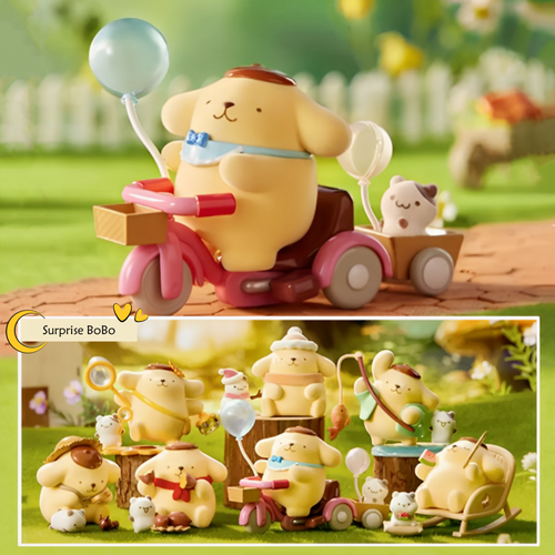MINISO Sanrio Pompompurin Childhood Seasons Series Confirmed Blind Box ...