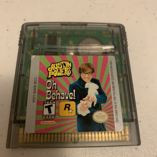 Austin Powers: Oh, Behave! (Nintendo Game Boy Color, 2000) Game Tested ...