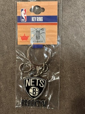 Brooklyn Nets Heavyweight Keychain, NBA Licensed Chrome Enameled ...