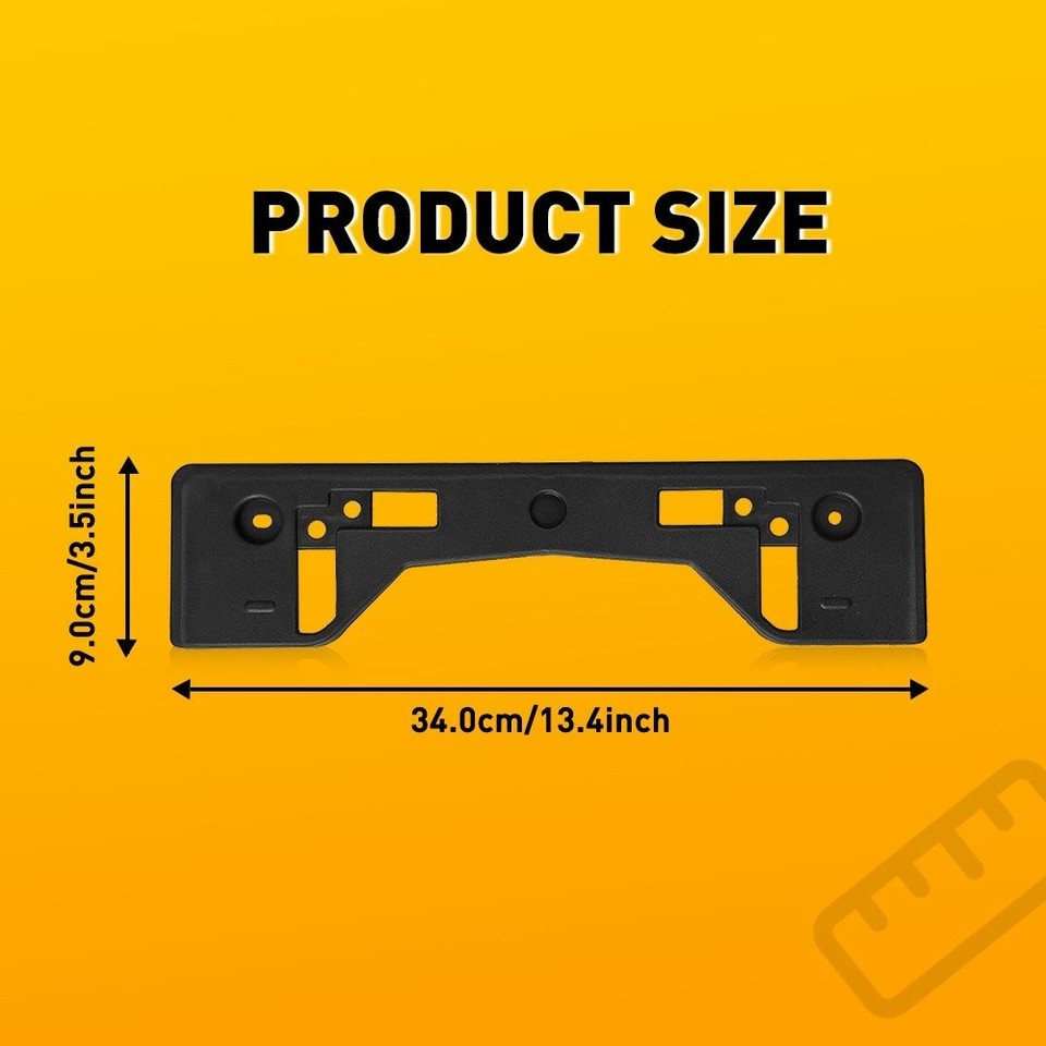 Fits 19-24 Toyota RAV4 Prime Front Bumper License Plate Mount Bracket ...