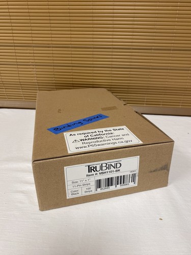 TruBind 1” x 11” Velobind Binding Spines - VBH1101 - 11 Pins Per Spin ...