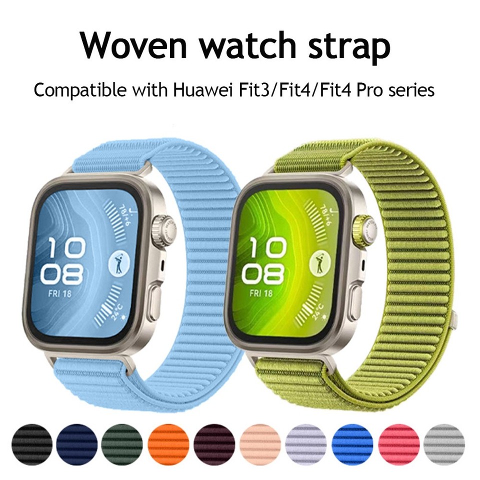 Nylon Loop Bracelet Sport Strap Wristband For Huawei Watch Fit 4 Pro ...