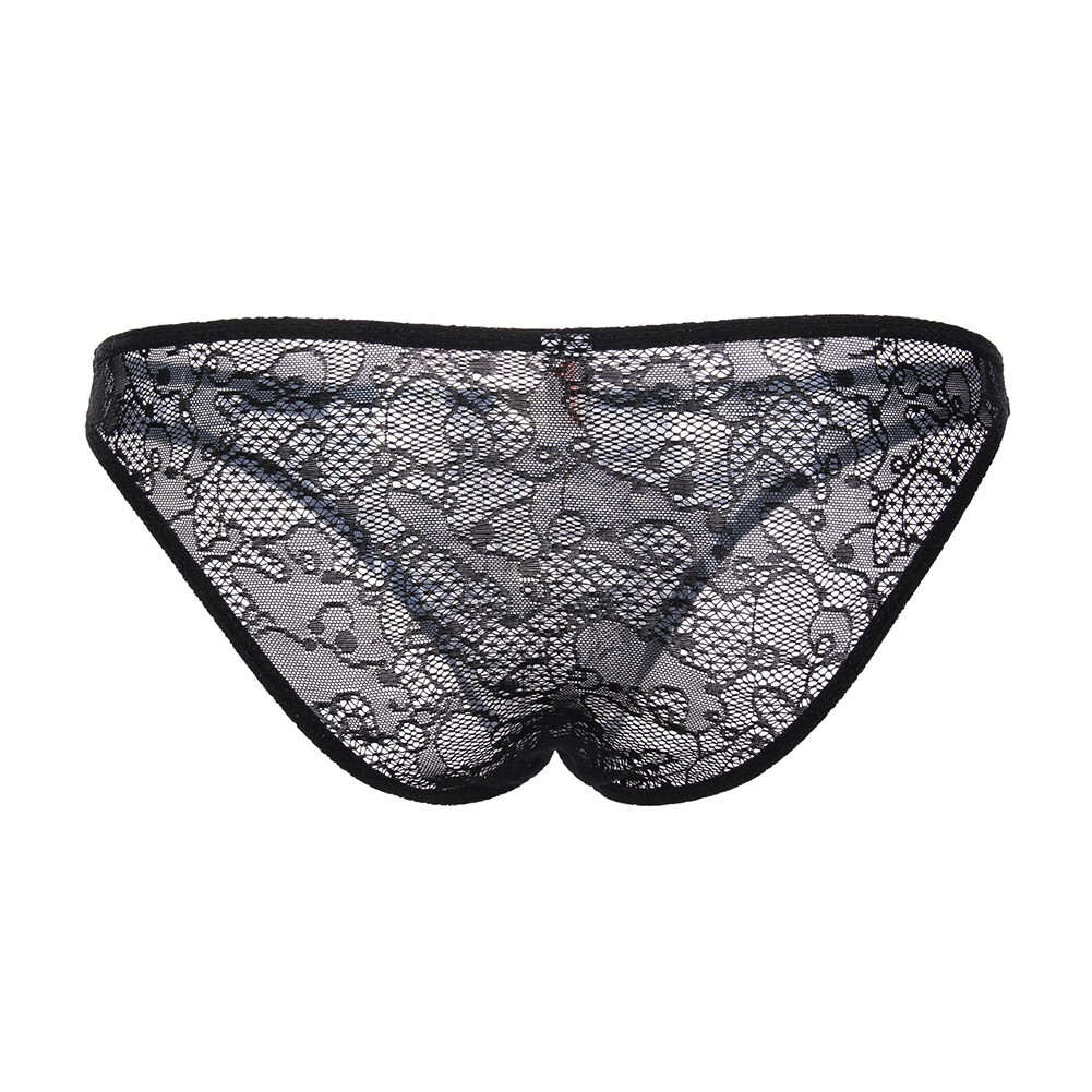 Hot New Home Briefs Breathable Bulge Pouch Lace Solid Color Underpants ...