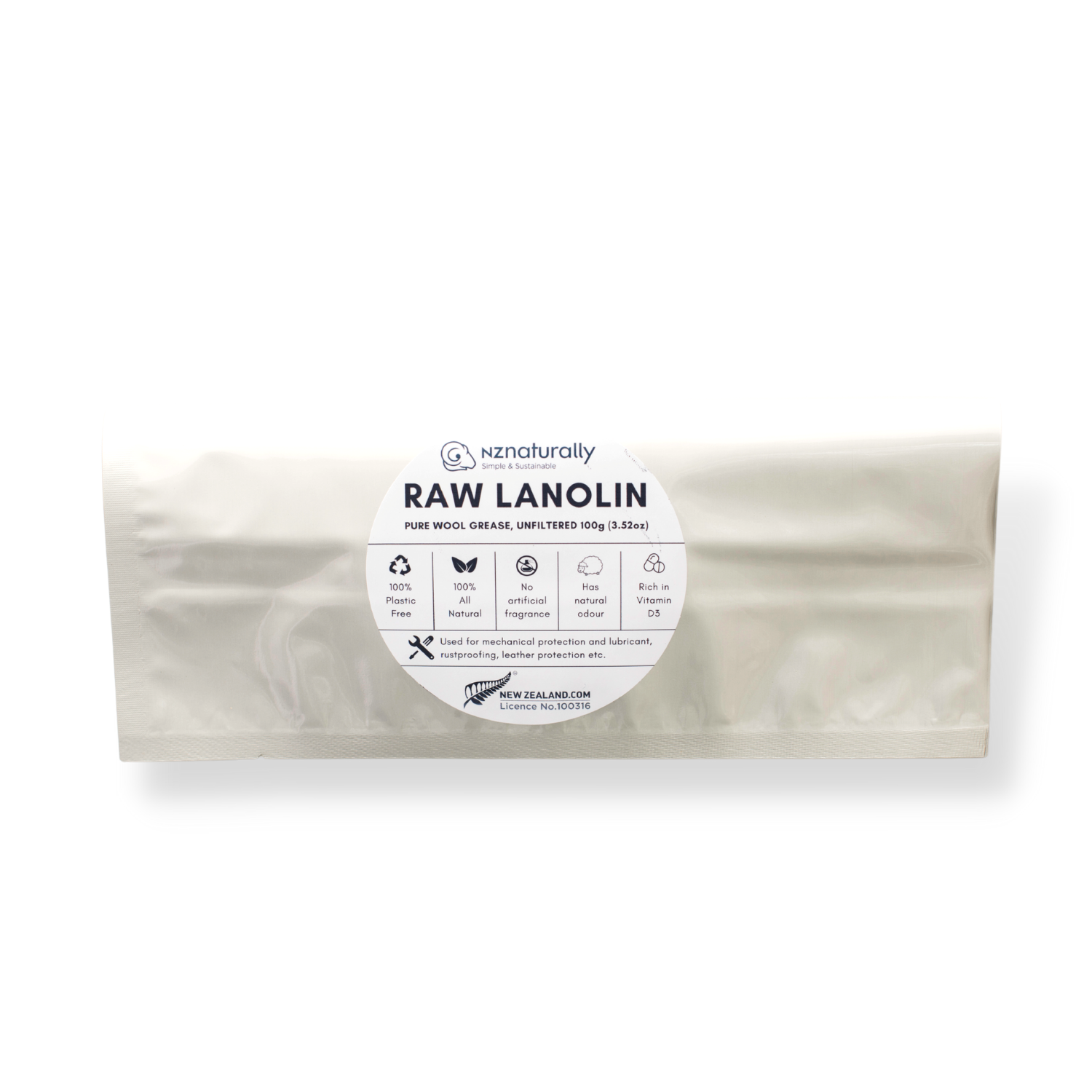 PURE LANOLIN - New Zealand, 2 Types (100%, anhydrous, cosmetic, ep ...