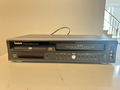 Symphonic WF802 DVD VCR Combo 4 Head HiFi VHS Tested No Remote ...