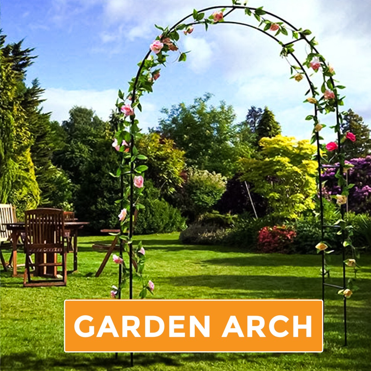 Wrought Iron Dome Ivy Climb Arch Garden Trellis Garden Trellis Arch