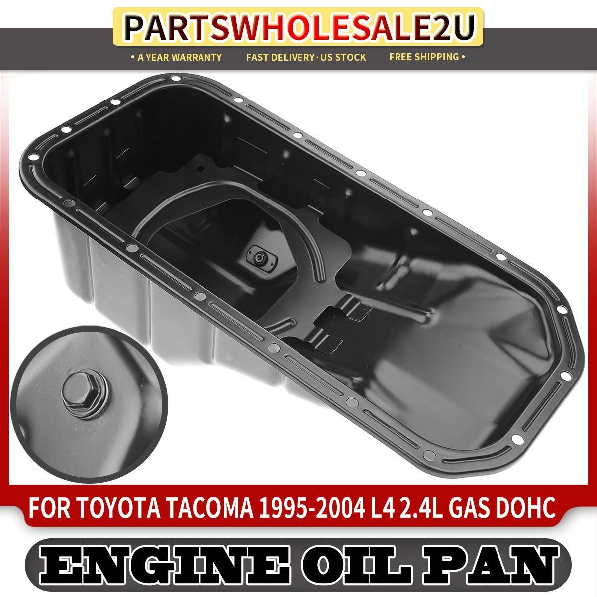 Engine Oil Pan Sump for Toyota Tacoma 1995 1996 1997-2004 L4 2.4L 12101 ...