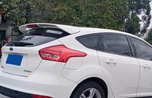 Paint White Rear Trunk Spoiler Wing Flap 1PCS For Ford Focus Hatchback ...